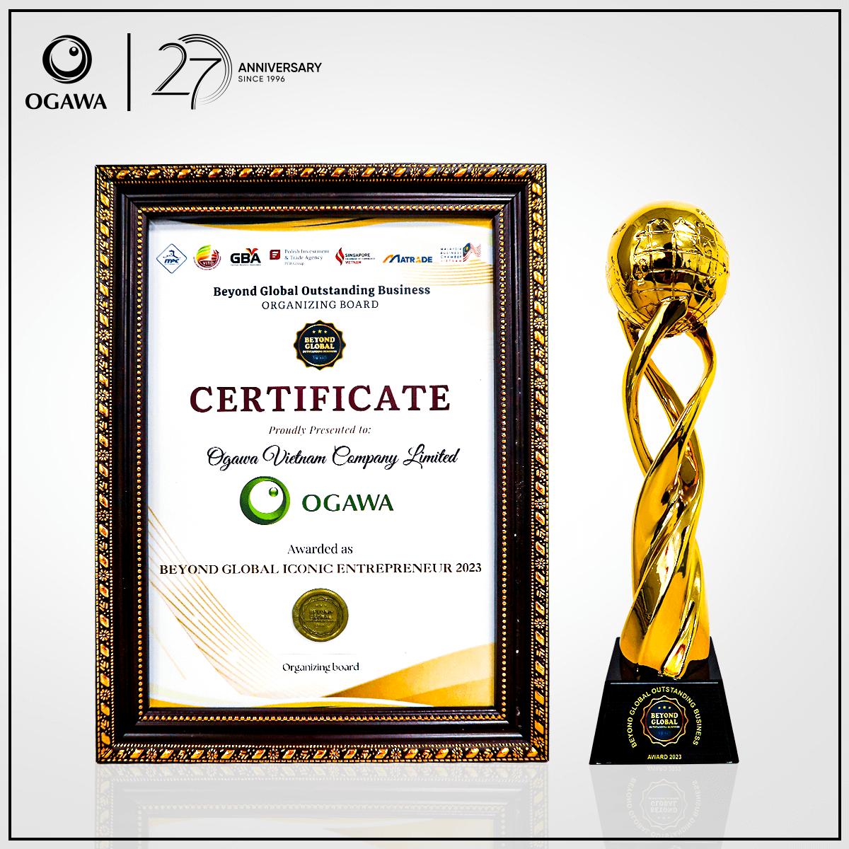 OGAWA VIETNAM ĐƯỢC VINH DANH TẠI “BEYOND GLOBAL BUSINESS PROMOTION & CONNECTION 2023” - Ogawa